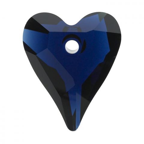 Swarovski wild heart Dark indigo 12mm, 2kpl - Bohemia Design