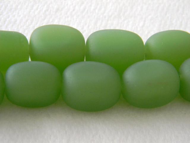 Merilasi nugetti opaakki oliivi, 6kpl - Bohemia Design