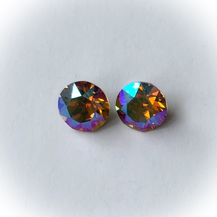 1088 Swarovski chaton SS39, 8mm Light colorado topaz shimmer - Bohemia ...