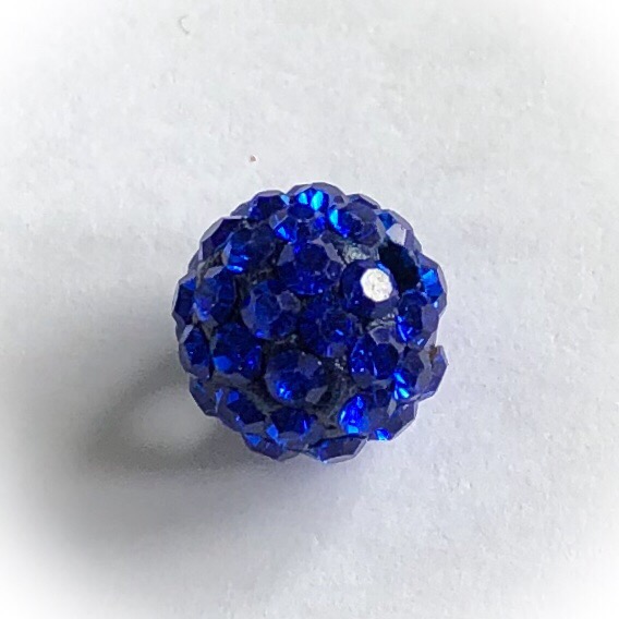 Pave helmi 10mm, Sapphire - Bohemia Design